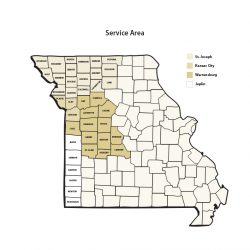 Service Area Map & County List – Legal Aid of Western Missouri